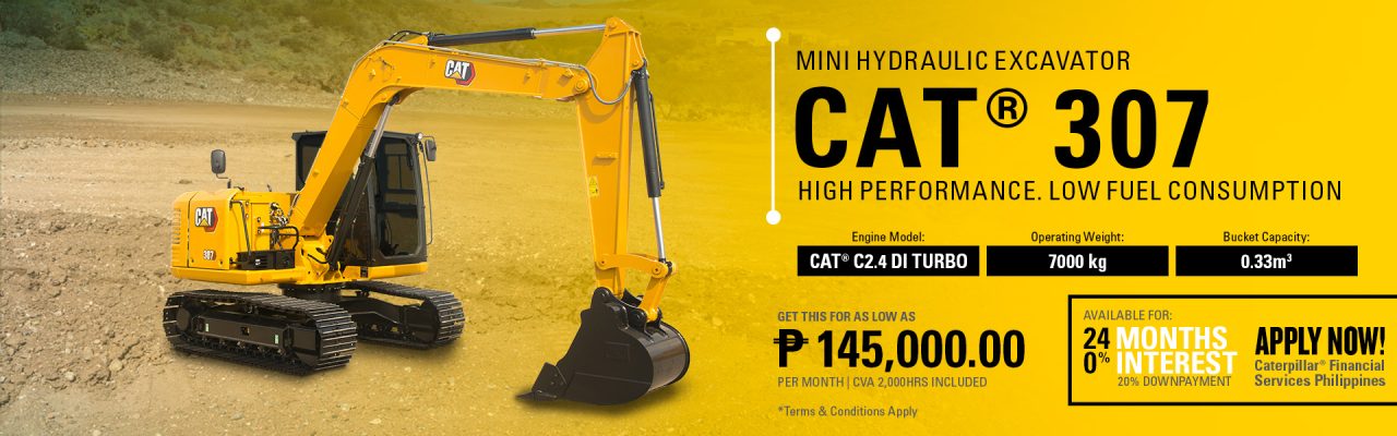 Cat® 307 Mini Excavator: Trusted Equipment | Monark CAT